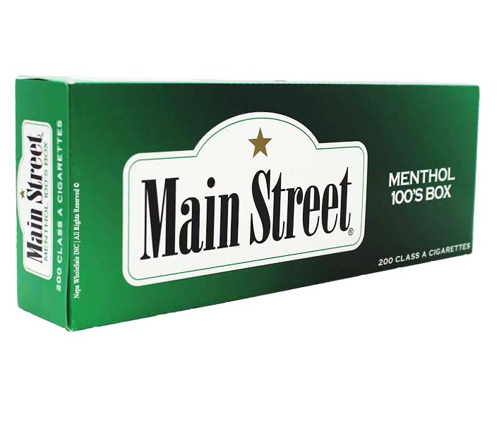 Main Street Menthol 100s Box cigarettes 10 cartons|Main Street Menthol ...