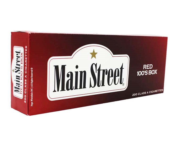 Main Street Red 100s Box cigarettes 10 cartons|Main Street Red 100s Box ...