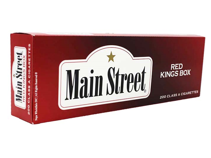 Main Street Red King Box cigarettes 10 cartons|Main Street Red King Box ...