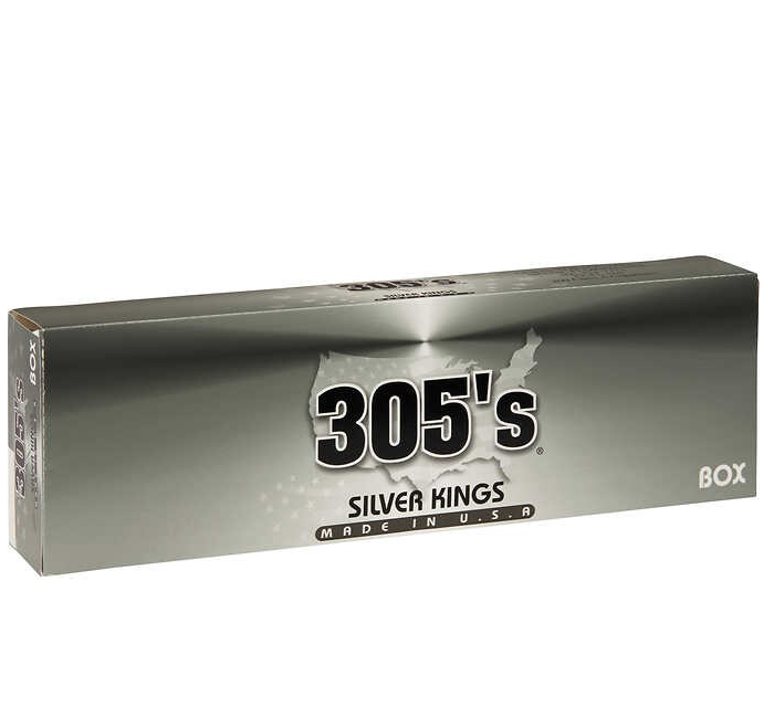 305's Silver Kings Box cigarettes 10 cartons|305's Silver Kings Box ...